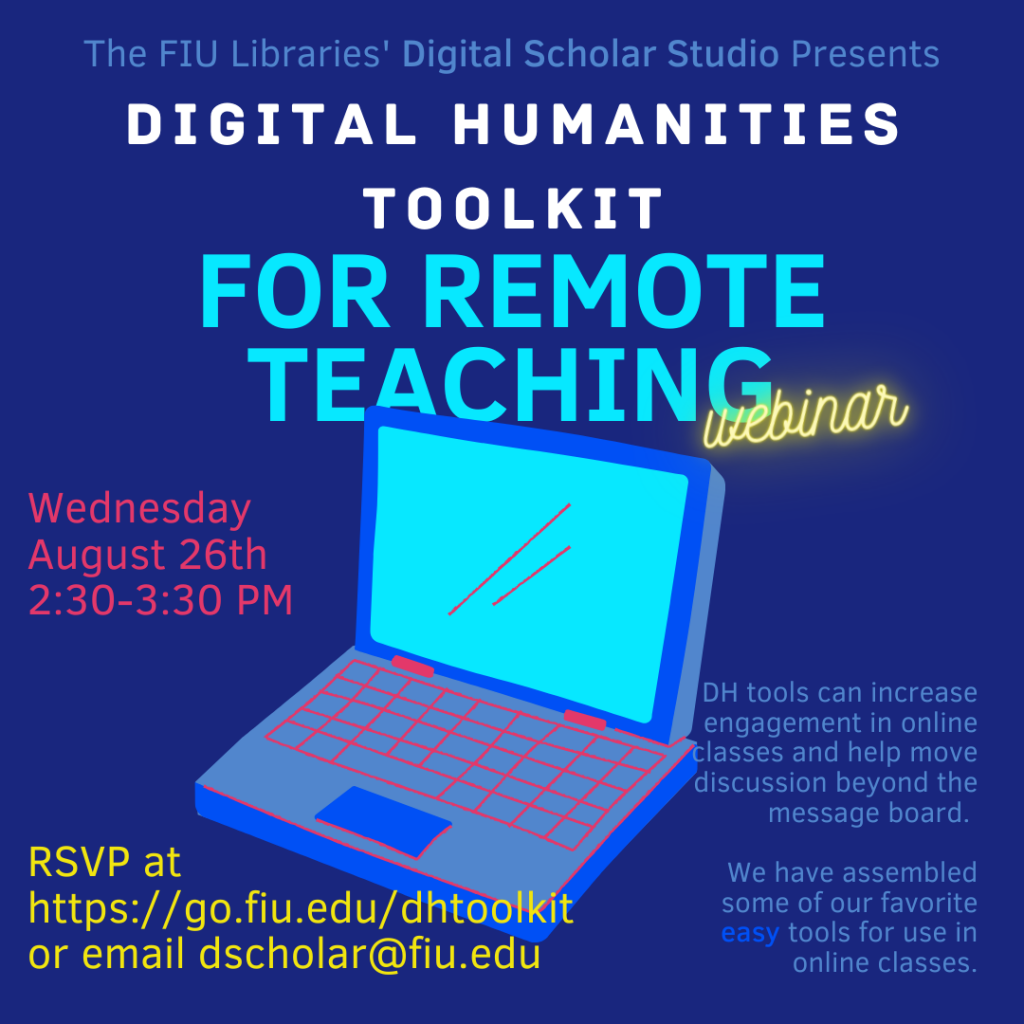 Digital Humanities Toolkit for Remote Teaching: The Webinar – Digital ...