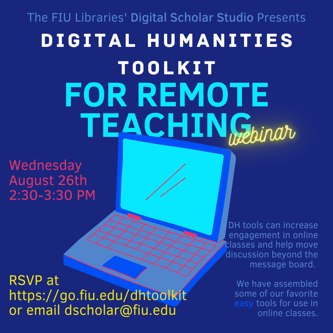 Digital Humanities Toolkit for Remote Teaching: The Webinar – Digital Scholar Studio